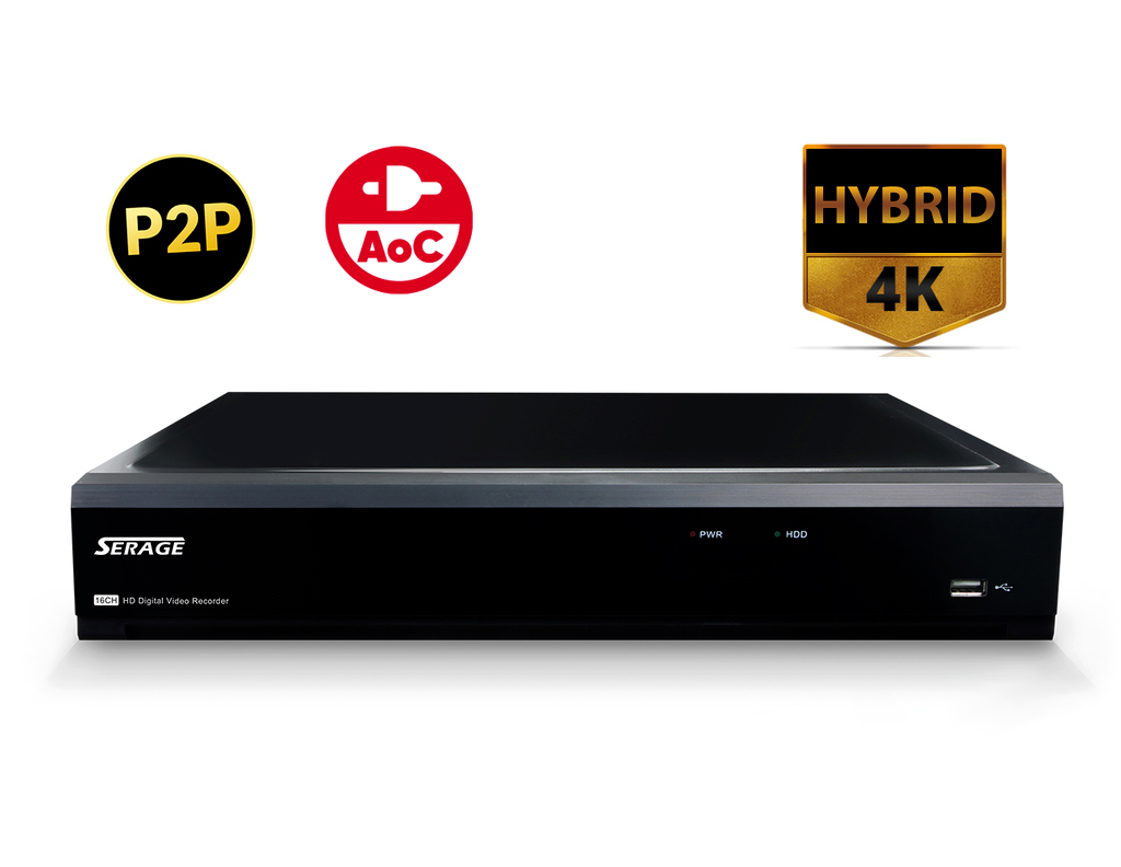 Serage SR5016D – 16CH Hybrid 5-in-1 DVR | GTEC